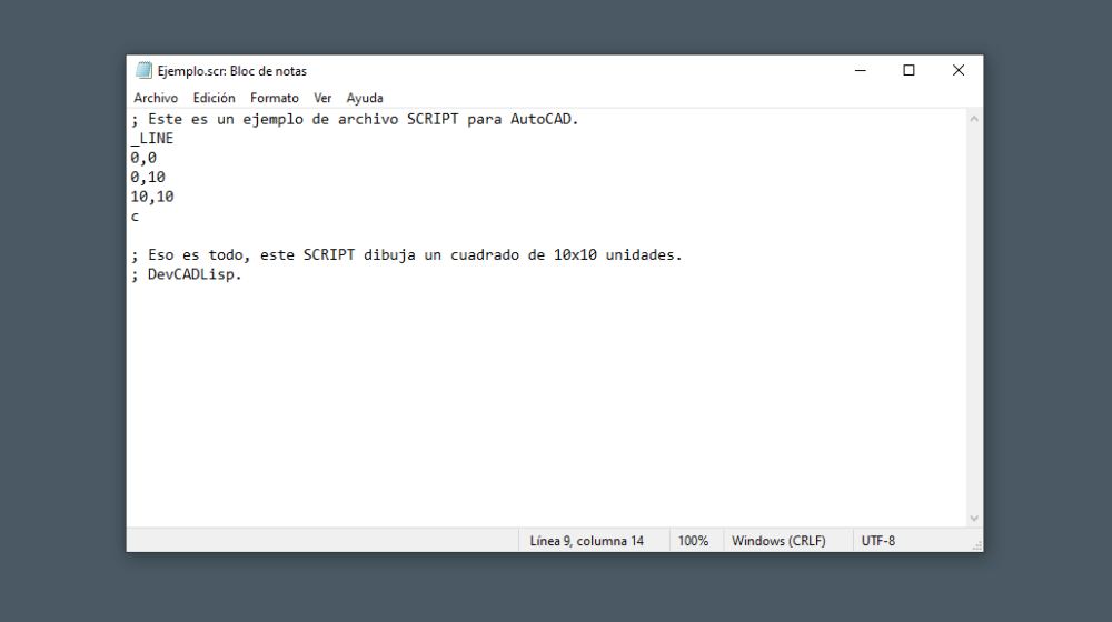 Acerca De Los Archivos Scripts O De Comandos Devcadlisp