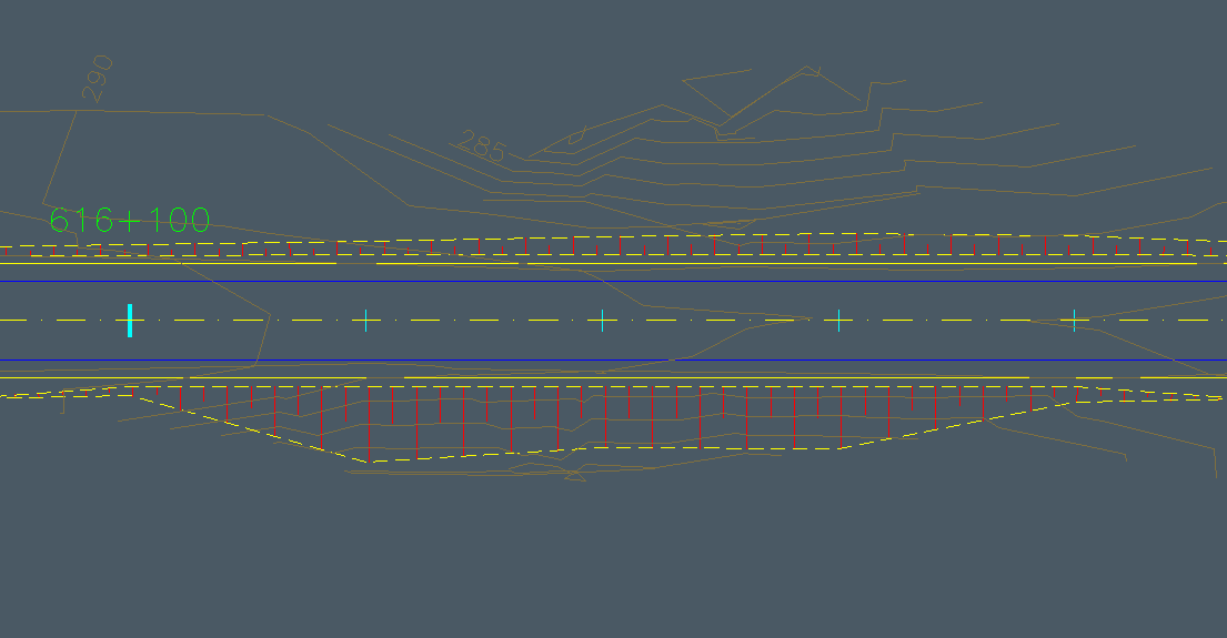 Rutina en Autolisp para dibujar las líneas de los taludes de corte o ...