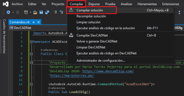 Proyecto Visual Basic .NET para conectar AutoCAD con Excel mediante una DLL – Post #4: Creación ...