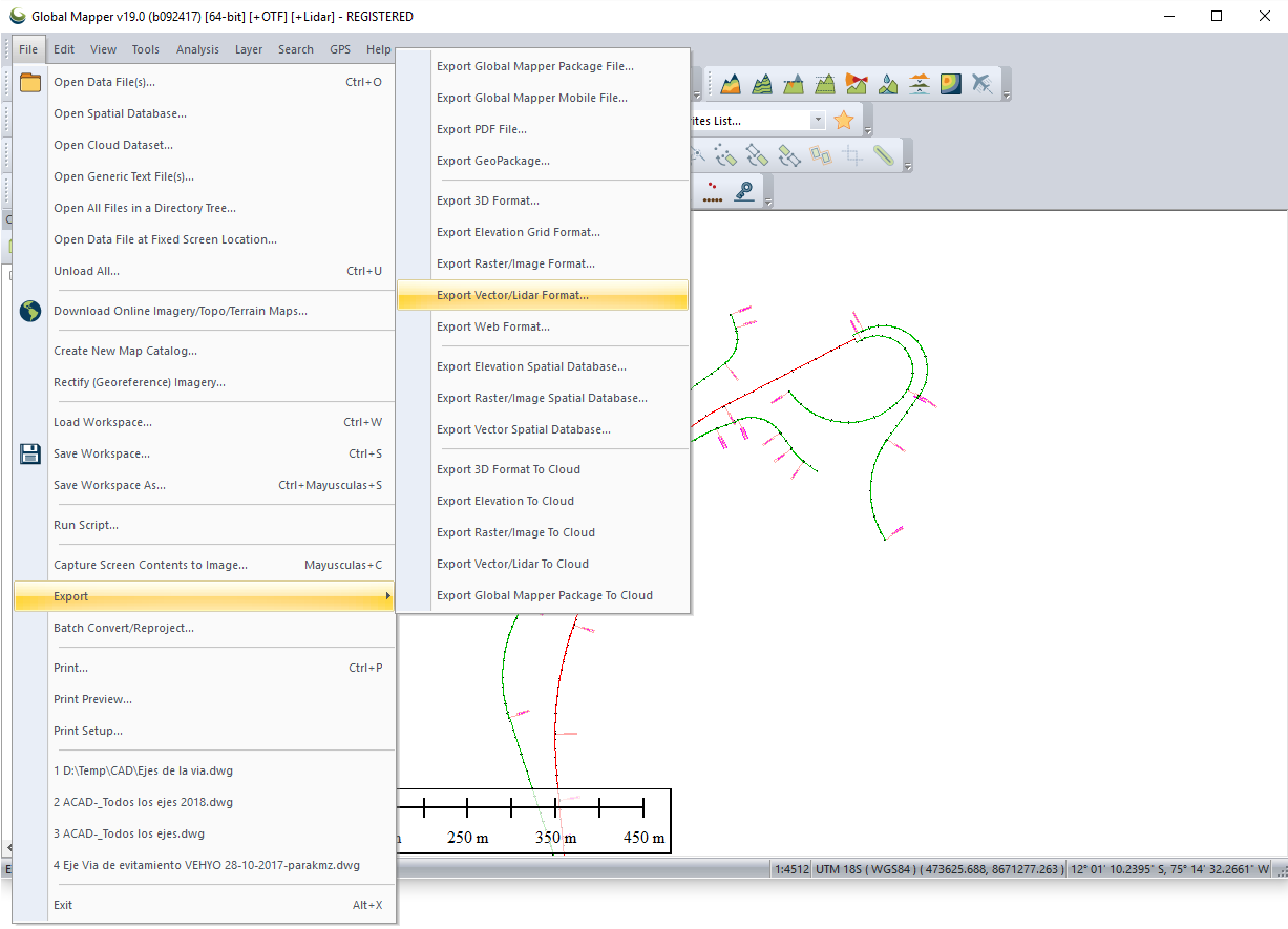 Exportar entidades de AutoCAD a Google Earth con Global Mapper | DevCADLisp