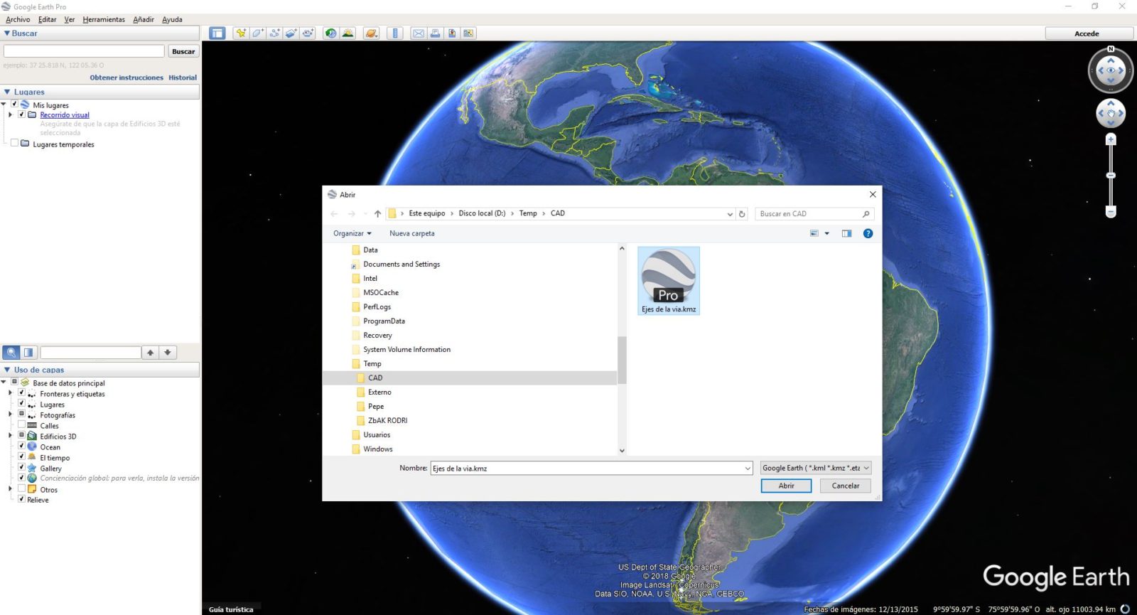Exportar entidades de AutoCAD a Google Earth con Global Mapper | DevCADLisp