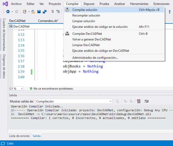 Proyecto Visual Basic .NET para conectar AutoCAD con Excel mediante una ...