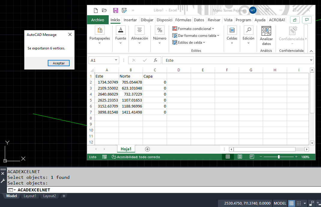 Proyecto Visual Basic .NET para conectar AutoCAD con Excel mediante una ... Proyecto Visual Basic .NET para conectar AutoCAD con Excel mediante una ...
