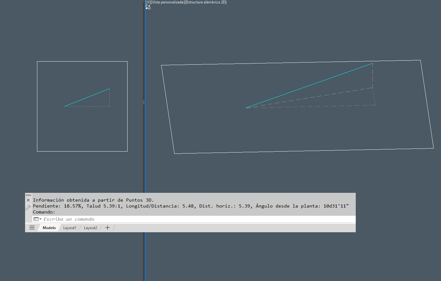 Rutina autoLisp para obtener la pendiente, talud y ángulo de una línea ...