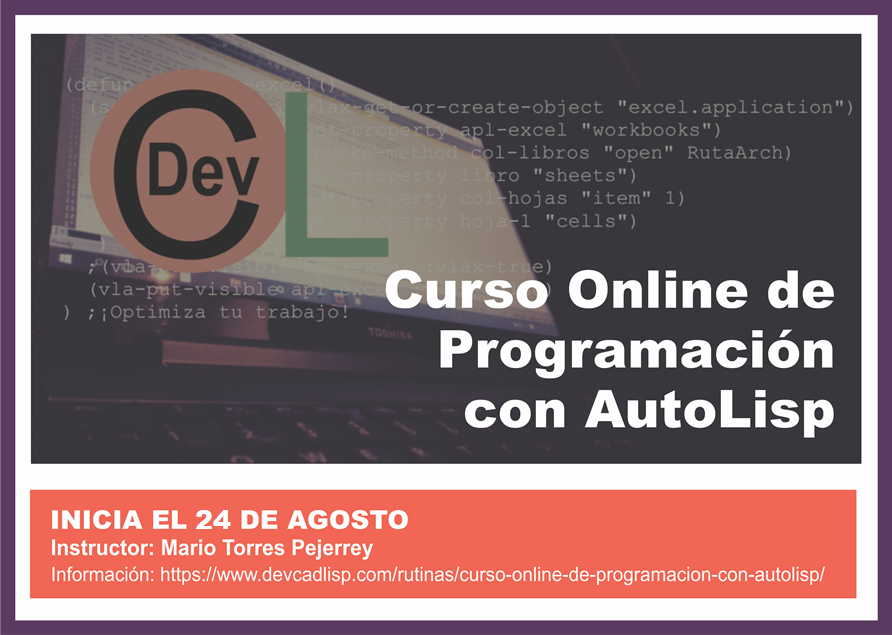 Devcadlisp Autolisp Visual Lisp Rutinas Lisp Recursos Cad